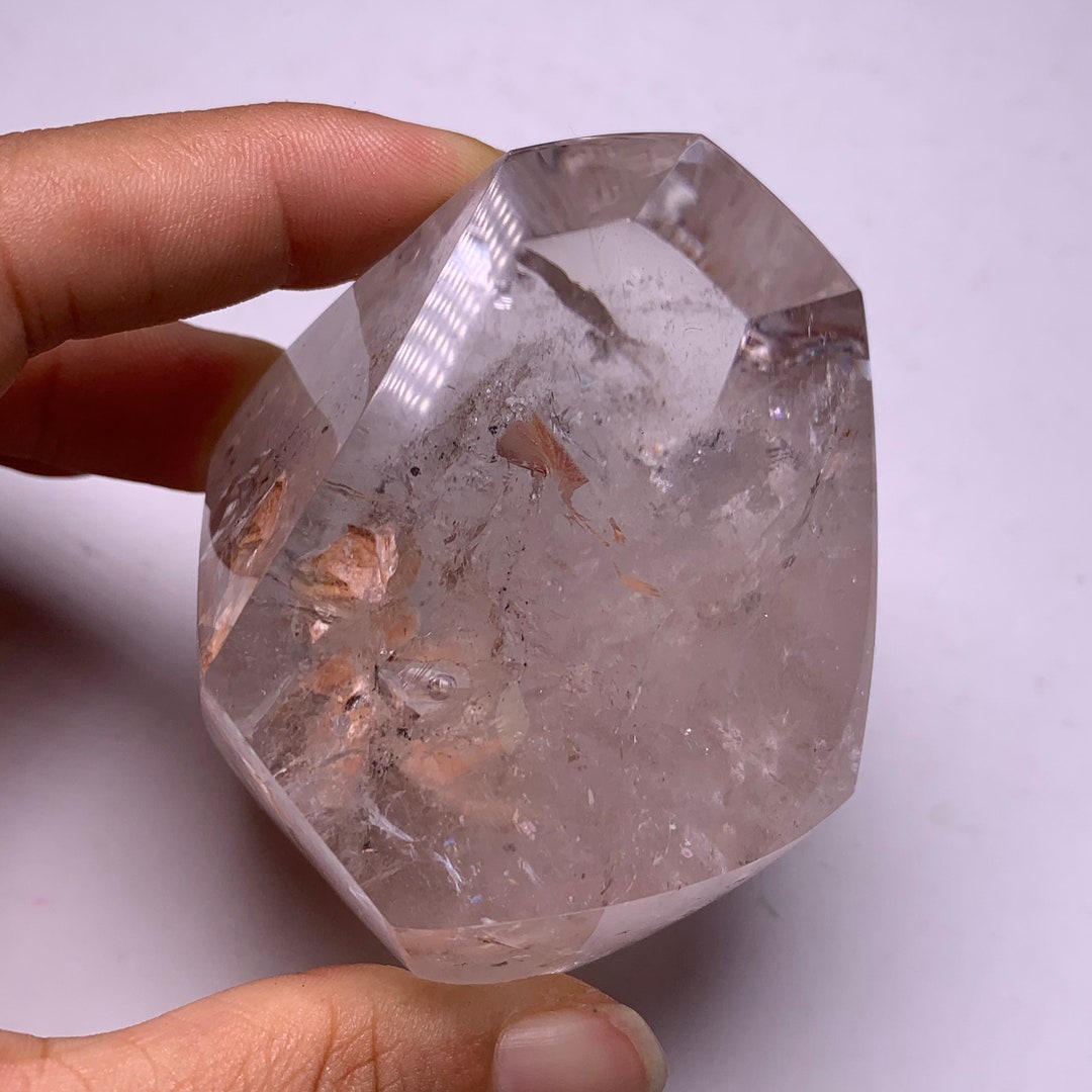 245.1GRAM Natural Quartz Mobile Water Bubble Enhydro Quartz Crystal ...