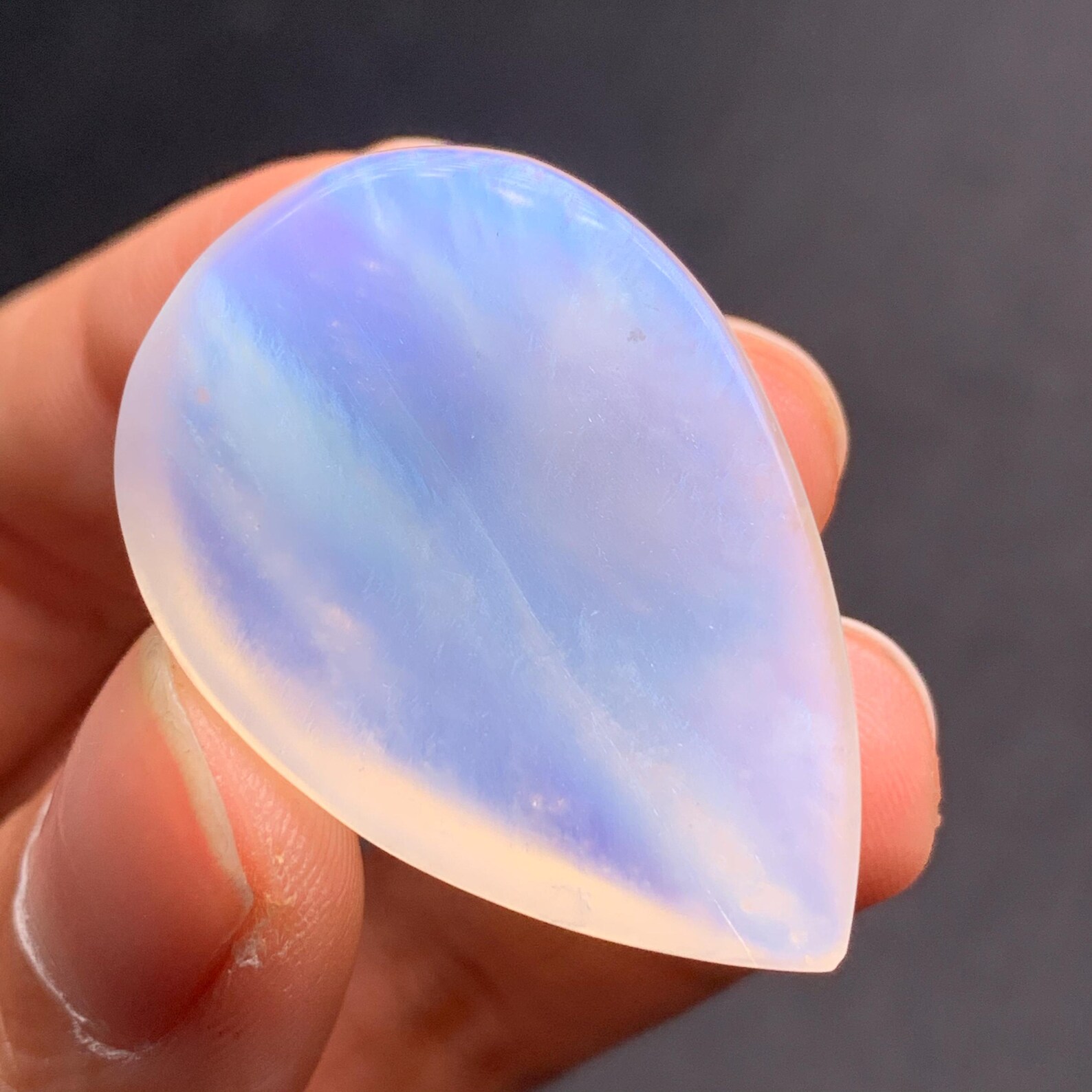 Natural Blue Moon Stone Drop - Etsy