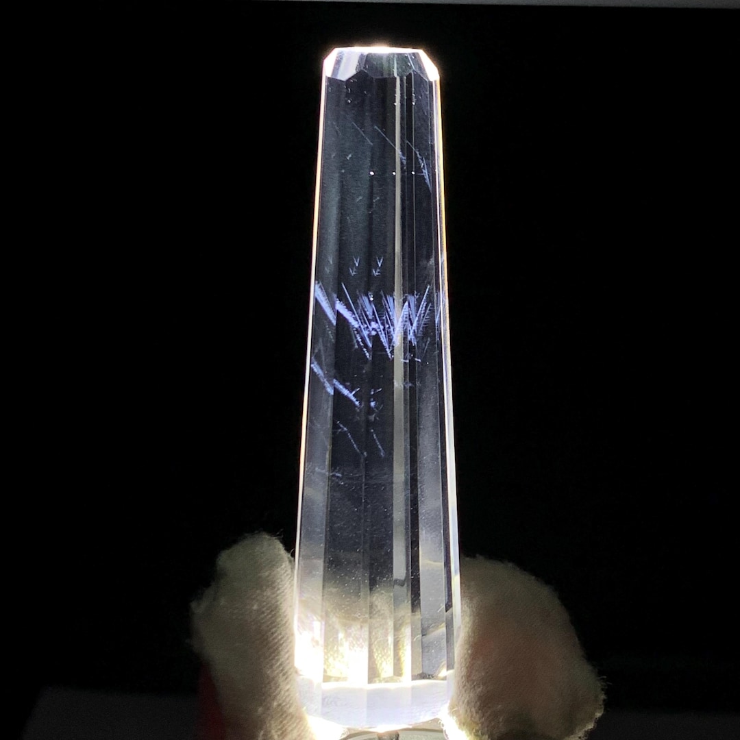 Natural Clear Quartz With Blue Angels Feather Inclusions Quartz Crystal ...
