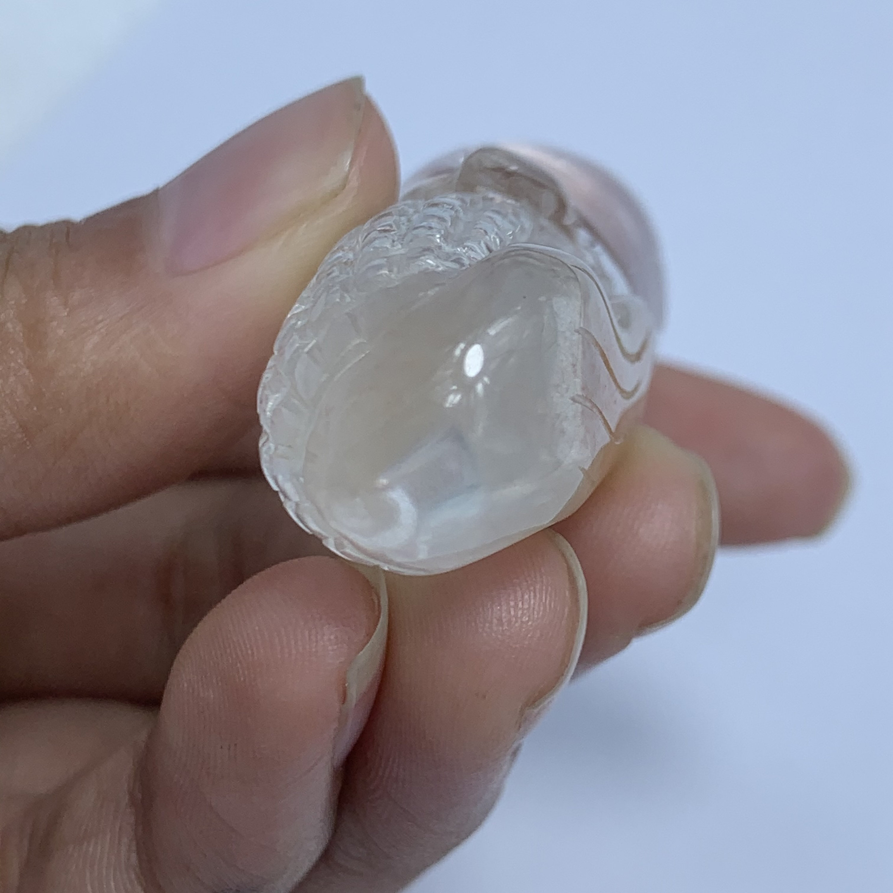 30g Natural Hand-made Red Rubbit Hair Quartz Crystal Pendant - Etsy UK