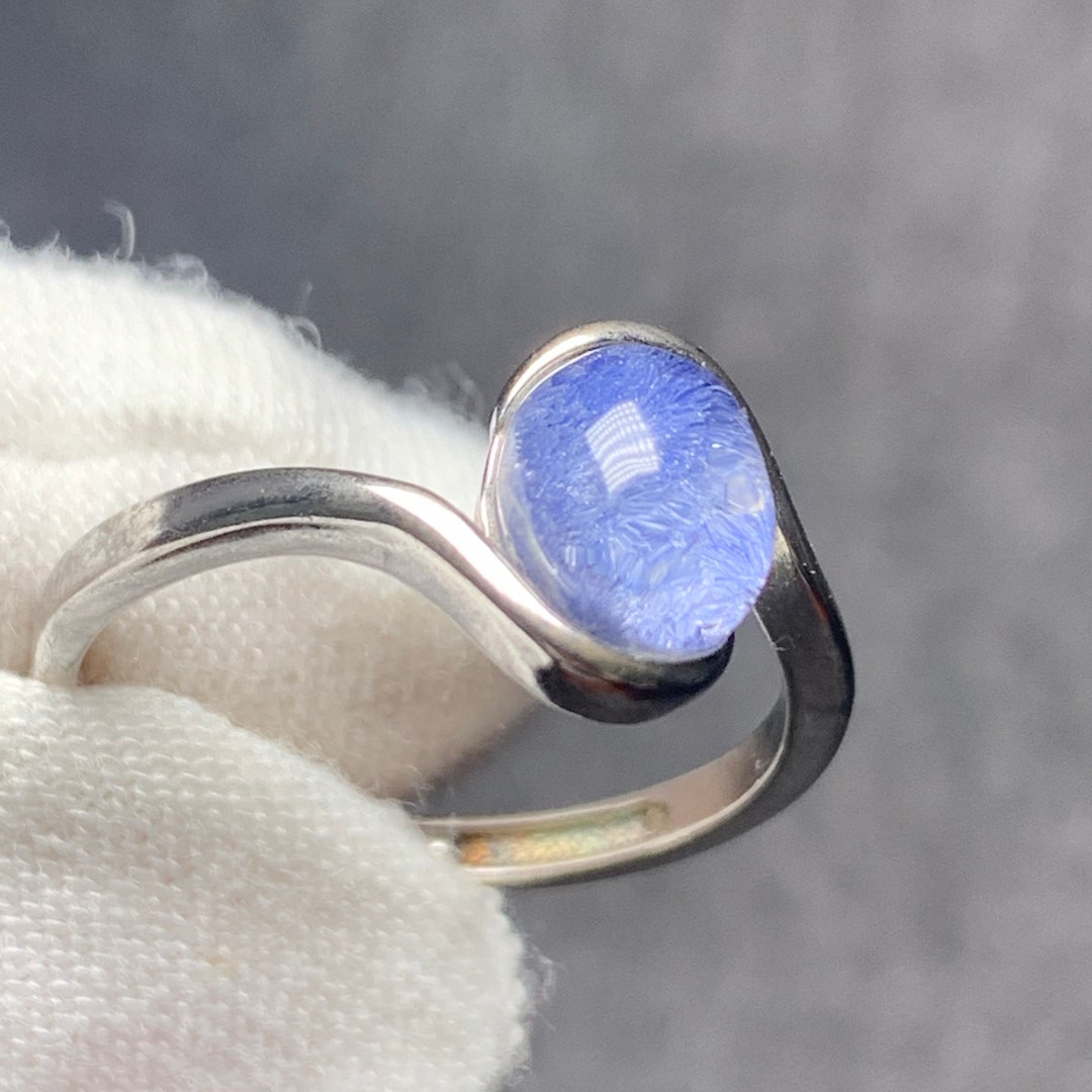 Natural Clear Quartz Dumortierite Quartz Crystal Sterling Silver ...