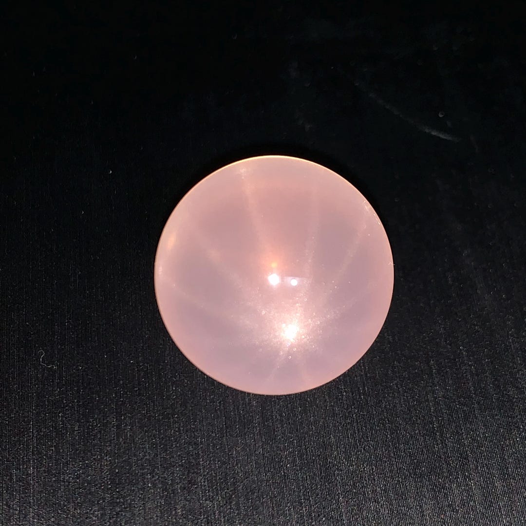 Natural Rose Quartz 12 Starlight Quartz Crystal Sphere - Etsy