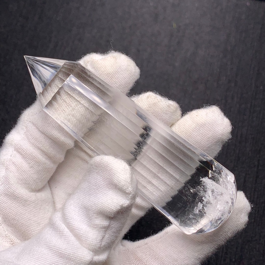 18 Sided Vogel Style Clear Quartz Crystal Point Crystal Healing - Etsy