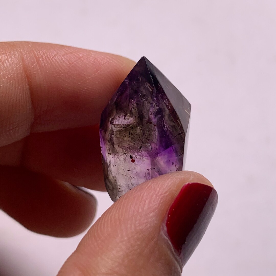 7.7gram Natural Mobile Water Bubble Enhydro Quartz Crystal Amethyst ...