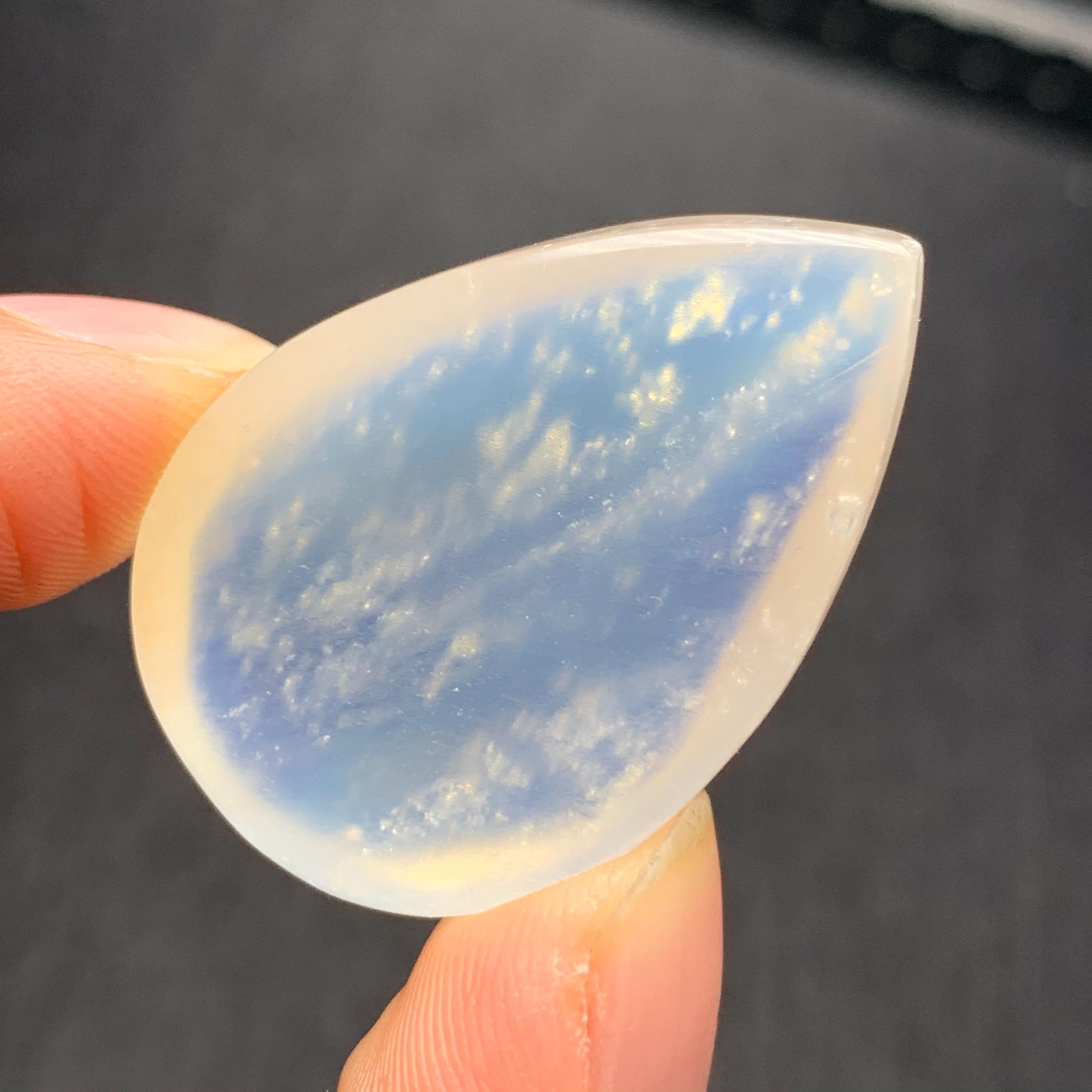 Natural Blue Moon Stone Drop - Etsy