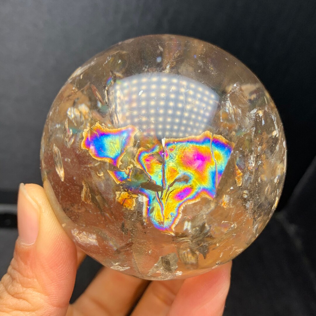 Rainbow !62mm Natural Smoky Quartz Crystal Rainbow Quartz Crystal ...