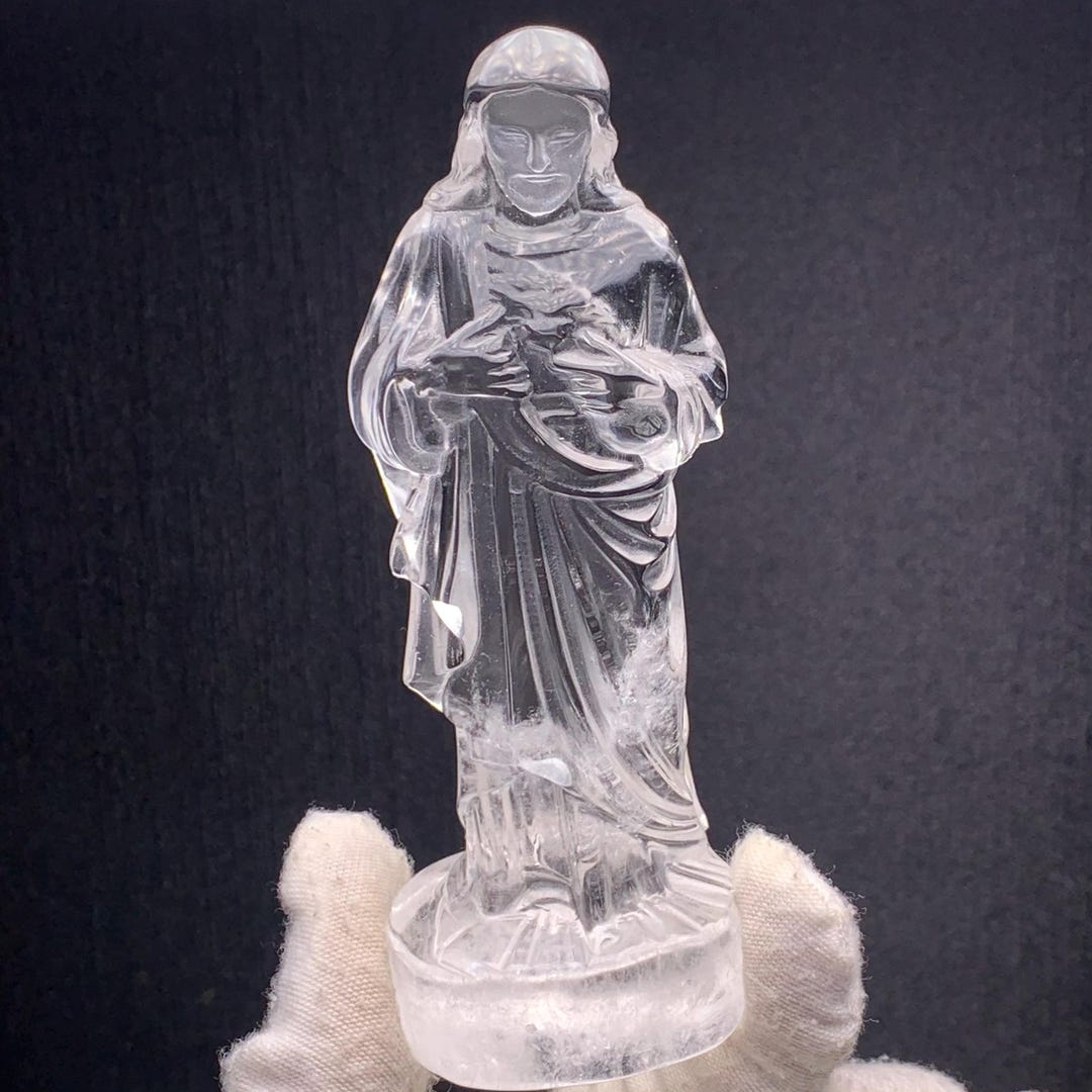 Natural Clear Quartz Jesus Quartz Crystal Healing - Etsy
