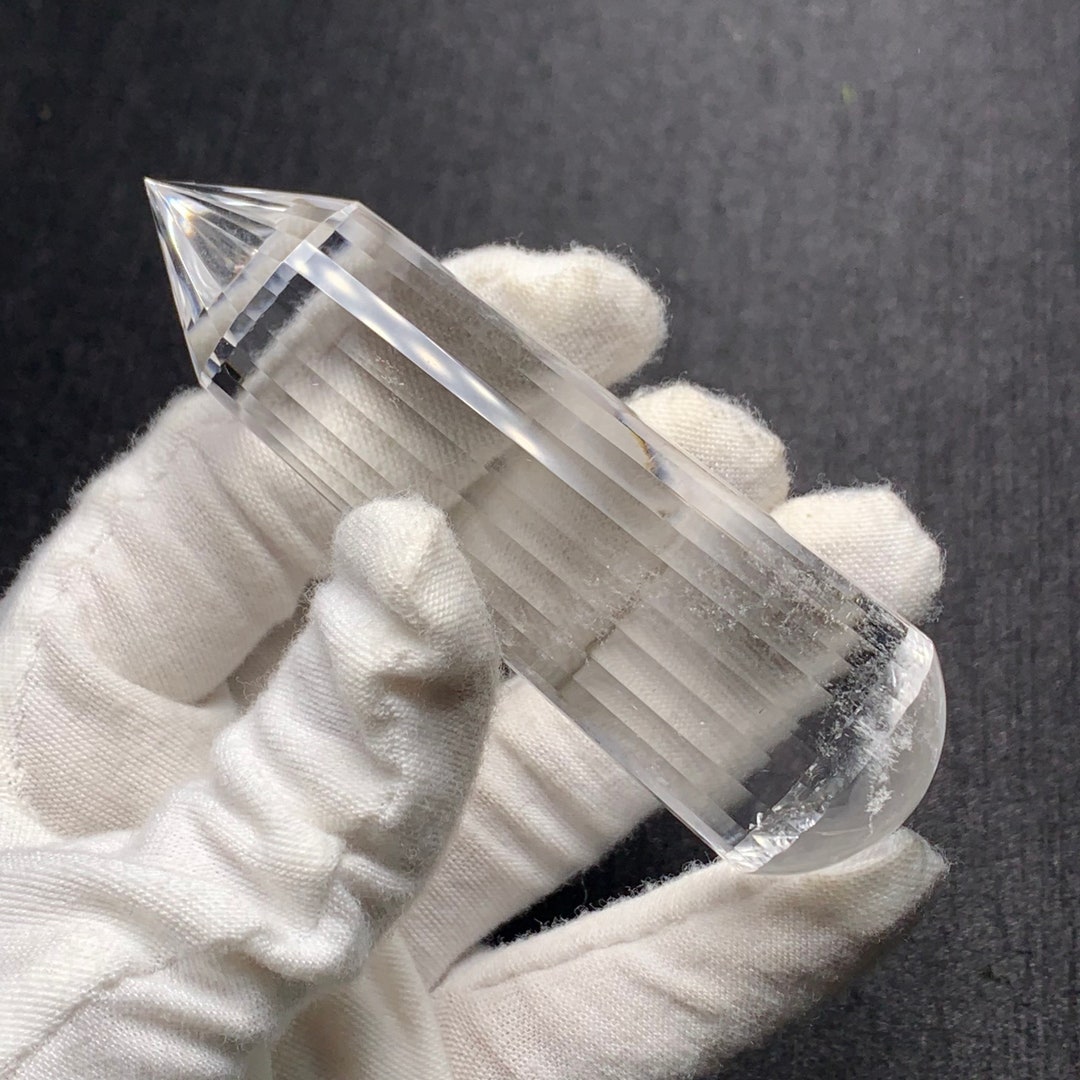18 Sided Vogel Style Clear Quartz Crystal Point Crystal Healing - Etsy
