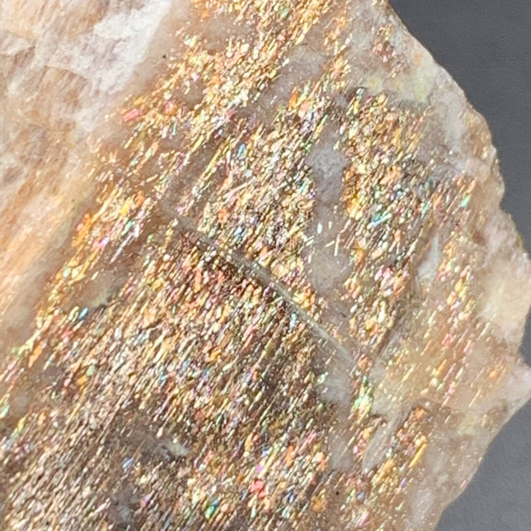 21.3gram Natural Rainbow Lattice Sunstone Chunky Gemstone Specimen From ...