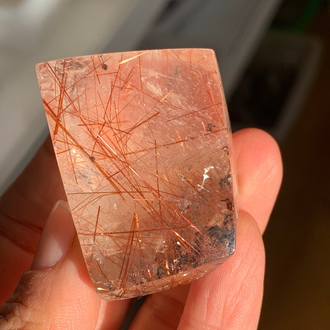 60.8gram Natural Red Copper Hair Rutilated Quartz Crystal Specimen - Etsy