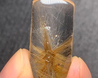 Rare Thick Silver Rutilated Quartz Crystal With Lemurian - Etsy