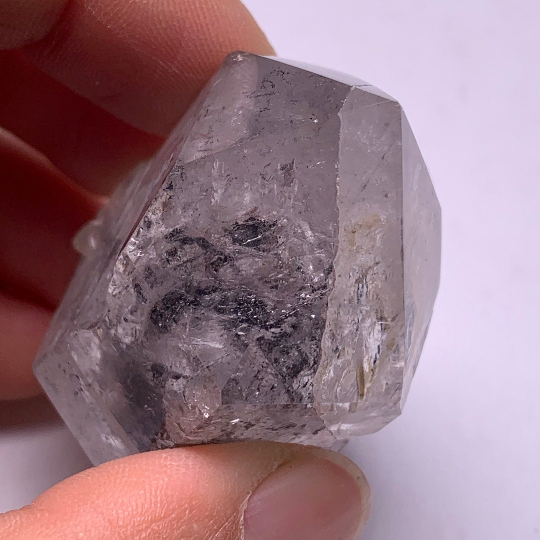 61.1GRAM Polished Natural Quartz Water Bubble & Falling Sand Enhydro ...