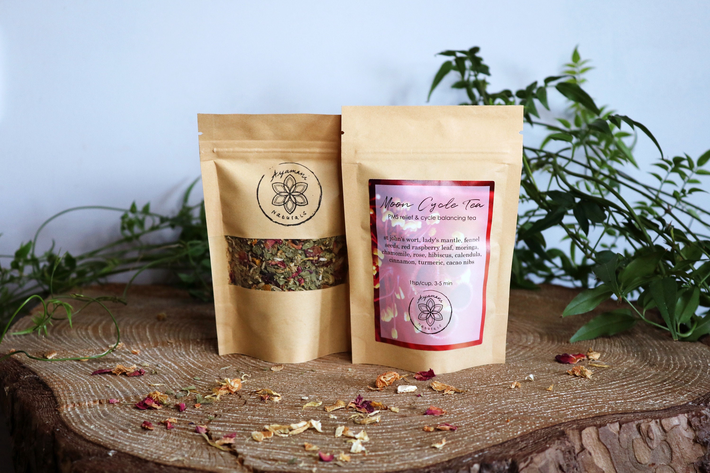 Moon Cycle Tea: Goddess Wellness Herbal Blend With Red Raspberry & Rose ...