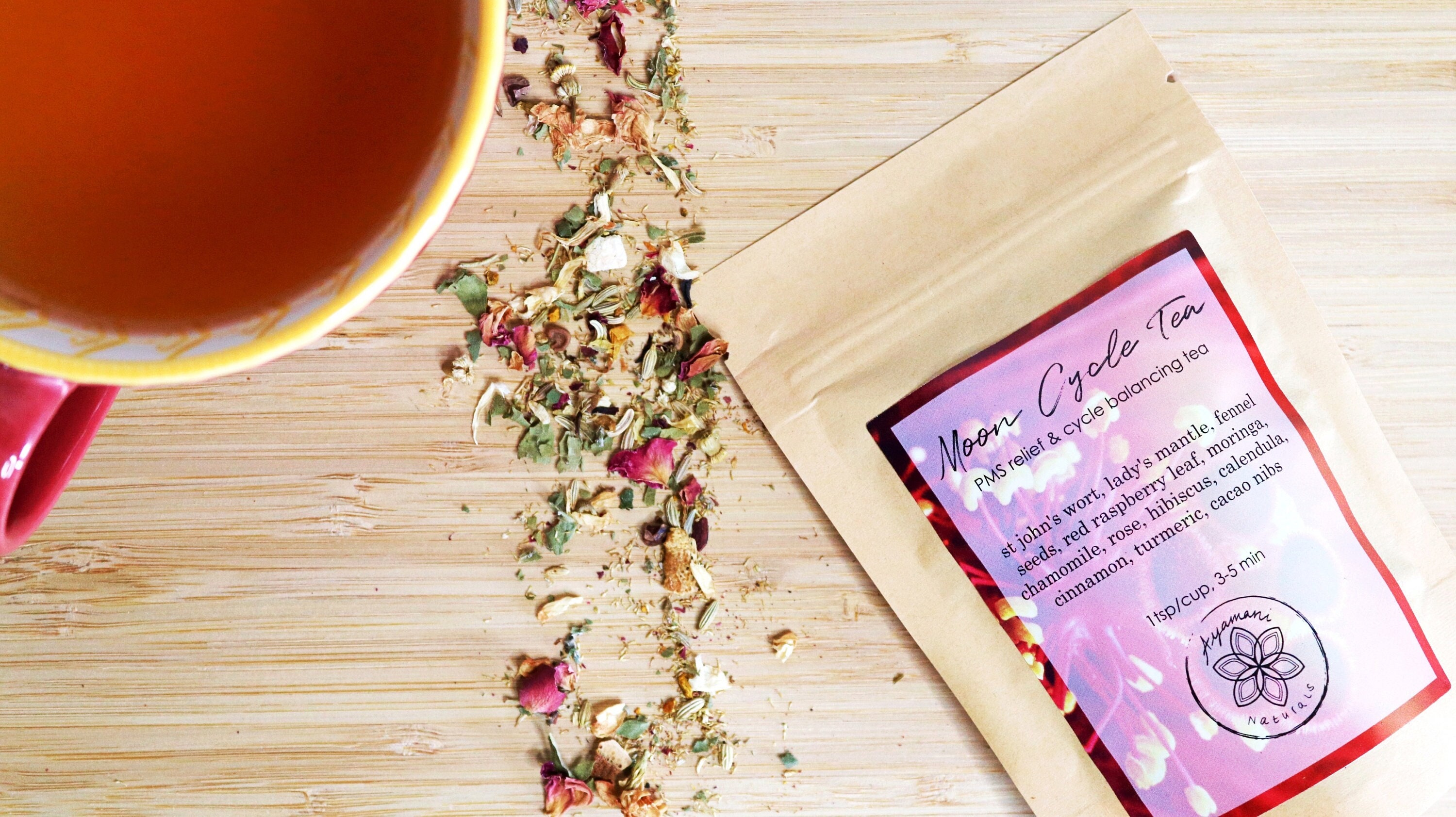 Moon Cycle Tea | Feminine Wellness Herbal Blend With Red Raspberry ...