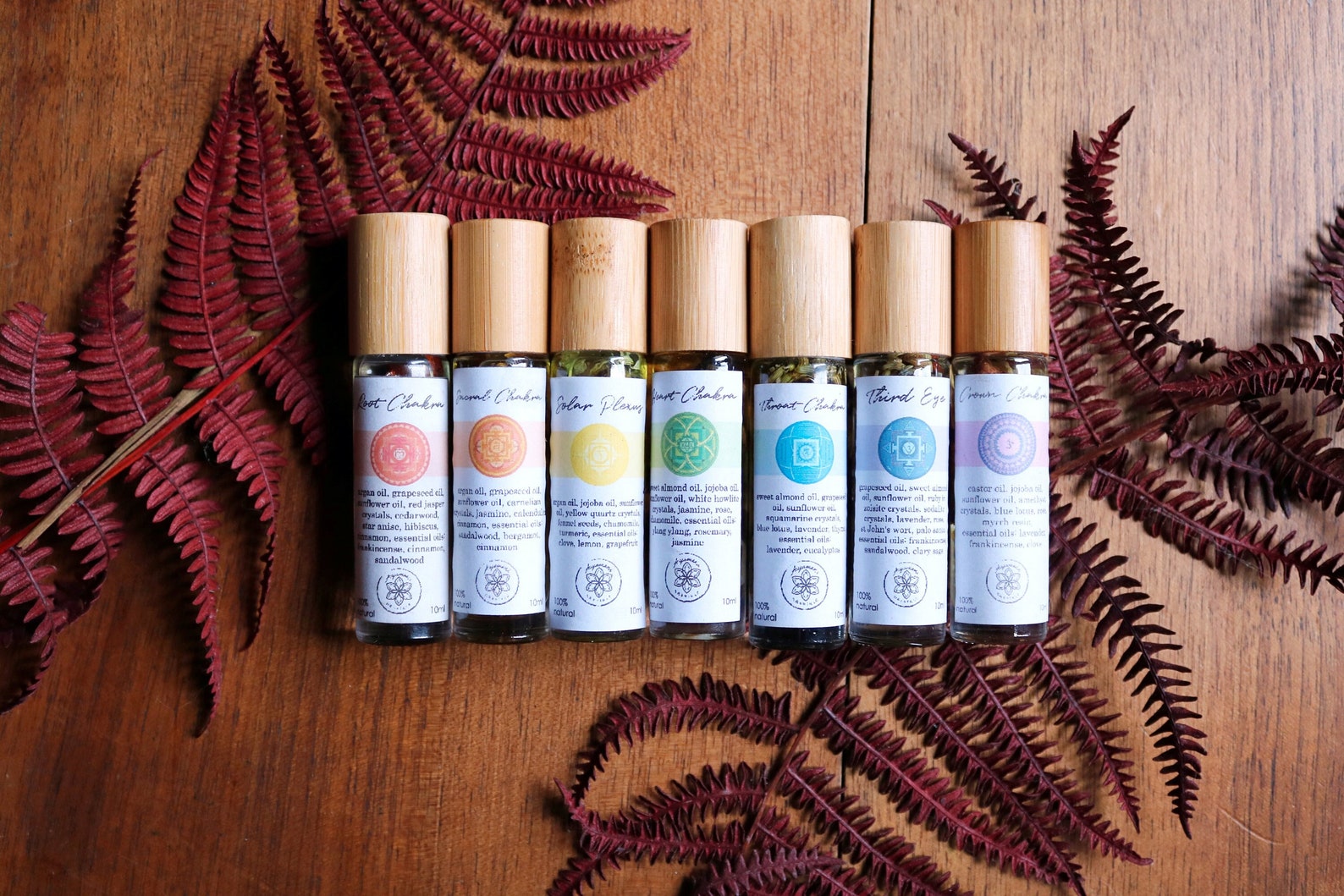 7 CHAKRAS OIL SET Chakra Balancing Oils, Essential Oils Infused With ...