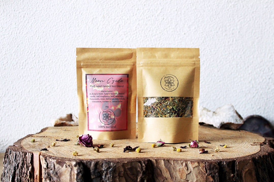 MOON CYCLE TEA Goddess Wellness Herbal Blend, Feminine Balancing Tea ...
