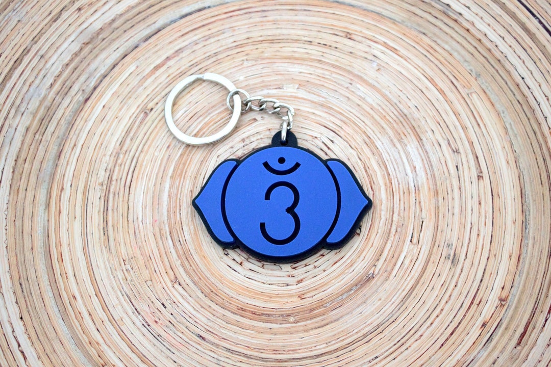 THIRD EYE CHAKRA Keychain Ajna Chakra Charm, Non-toxic Pvc, Chakra ...