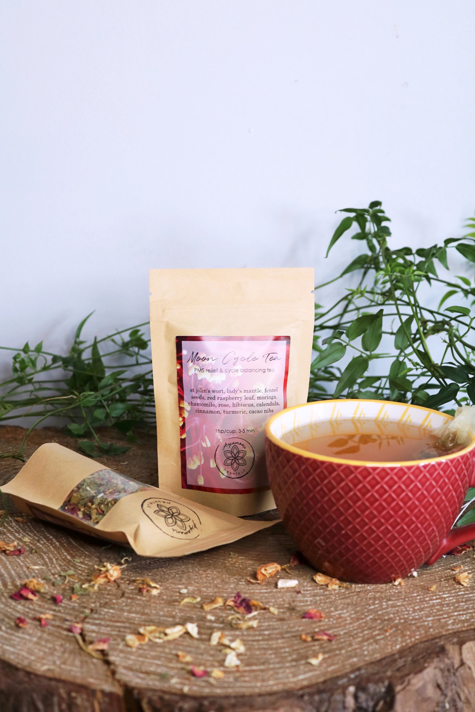Moon Cycle Tea: Goddess Wellness Herbal Blend With Red Raspberry & Rose ...