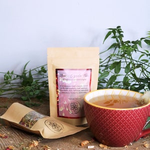 Moon Cycle Tea: Goddess Wellness Herbal Blend With Red Raspberry & Rose ...