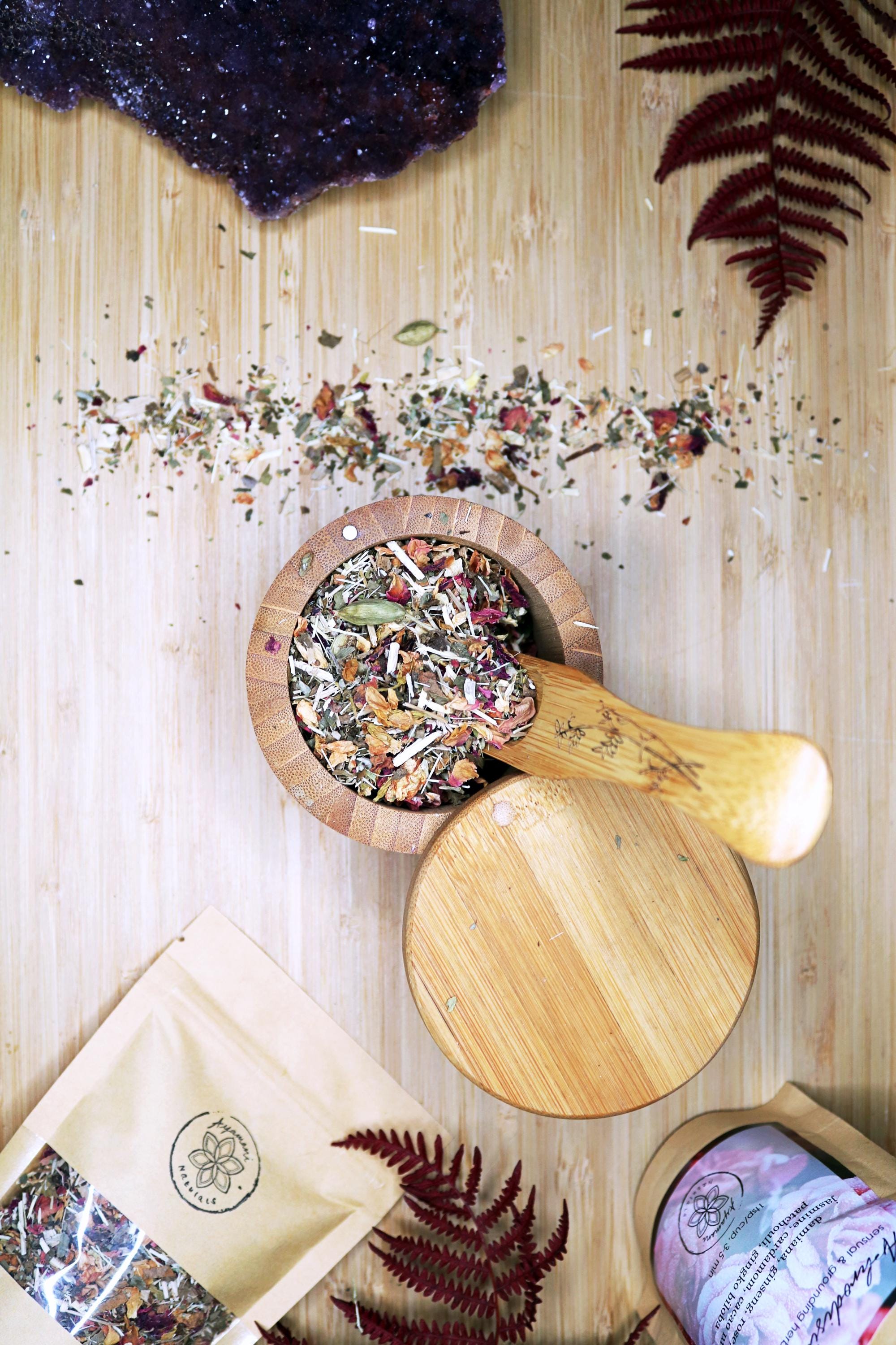 APHRODISIAC Herbal Tea Blend | Damiana, Ginseng, Rose, Cacao - Etsy