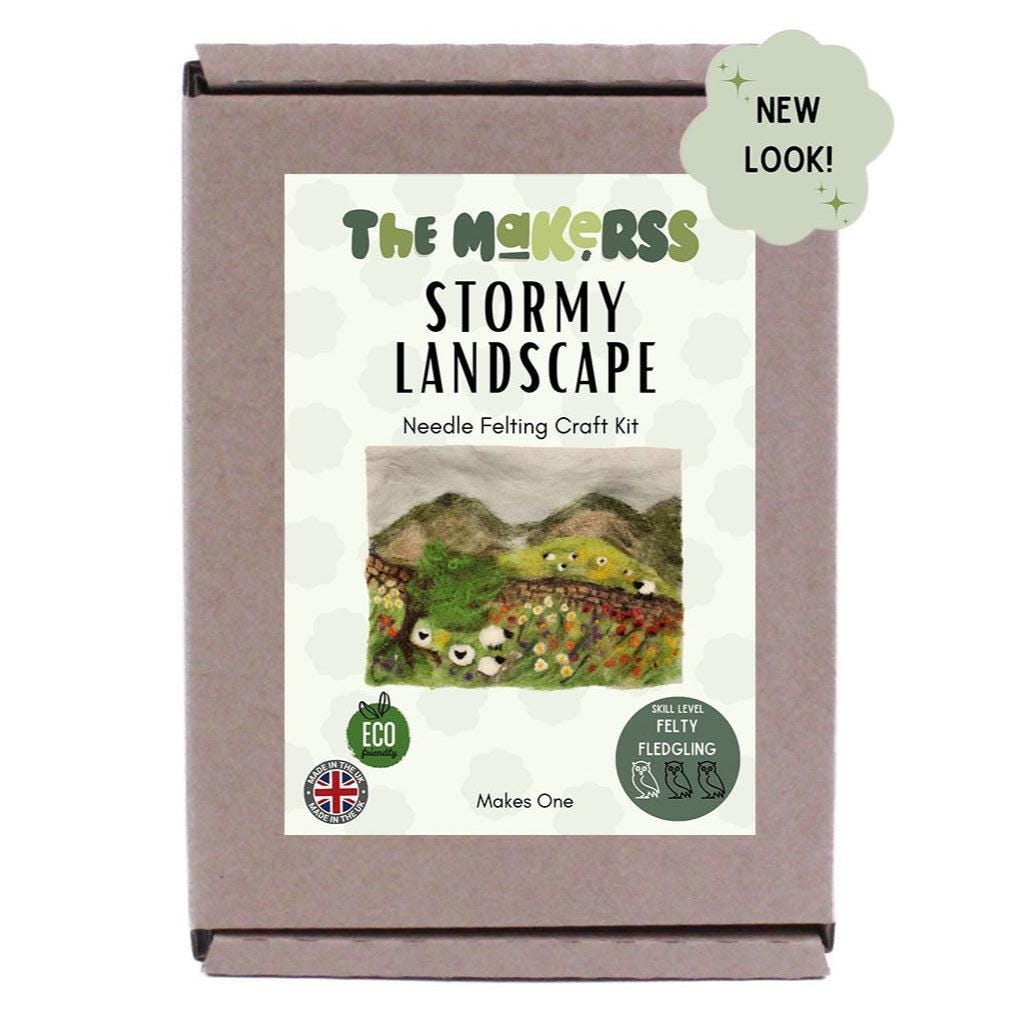 Stormy Landscape Needle Felt Kit - Etsy