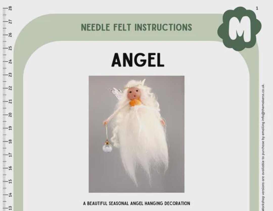 PDF Instructions Needle Felted Angel Fairy - Etsy