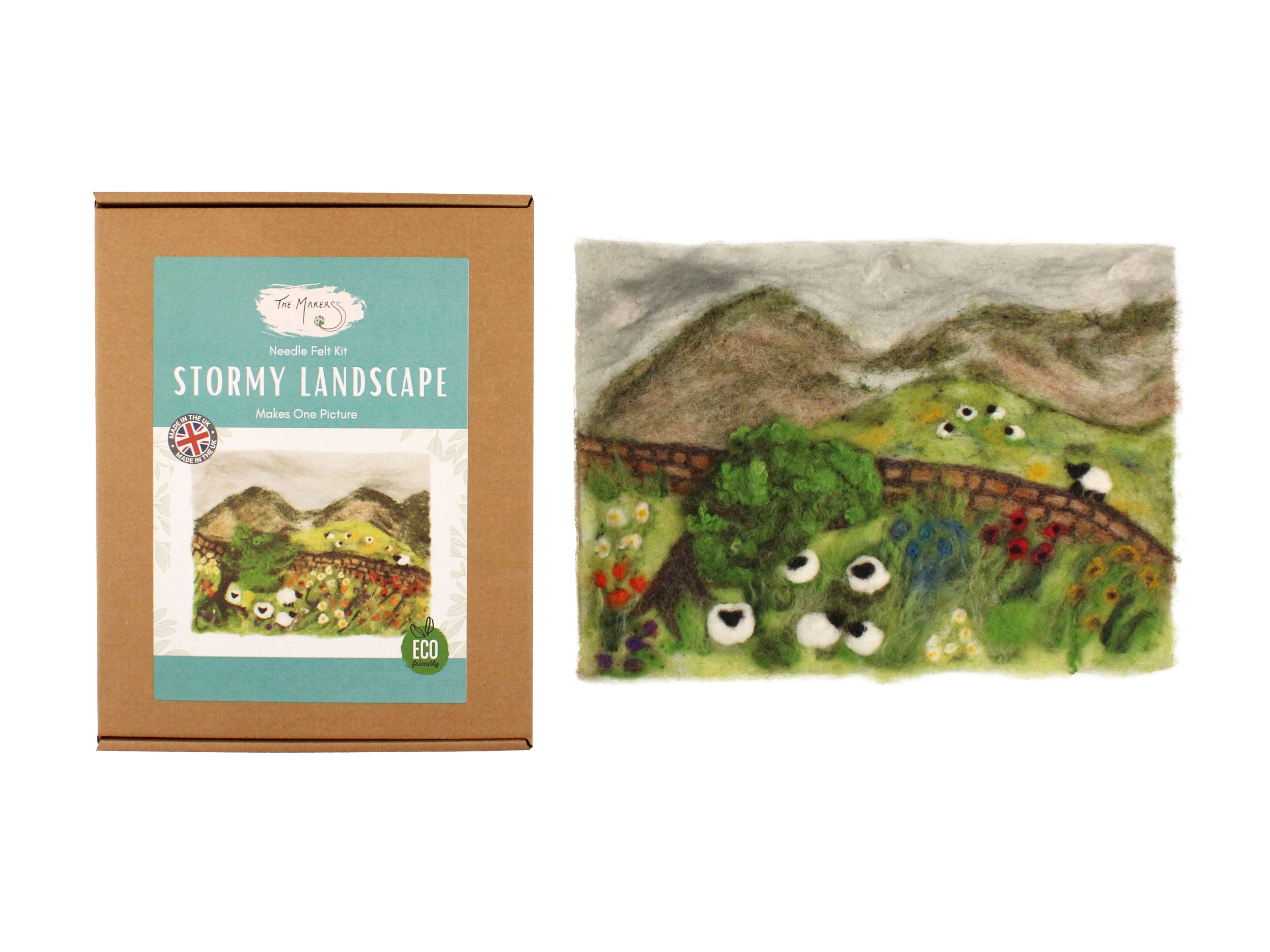 Stormy Landscape Needle Felt Kit - Etsy