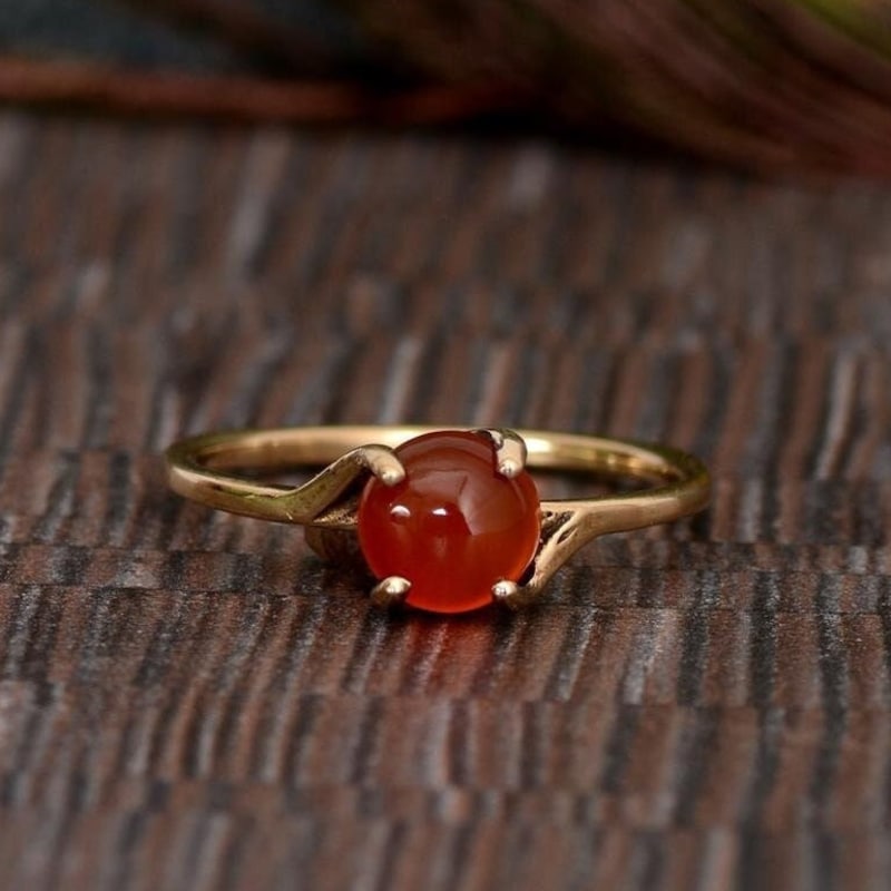Carnelian Ring - Etsy