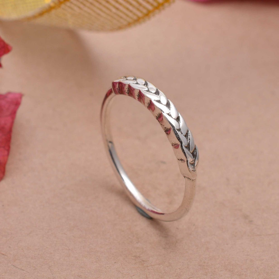 Sterling Silver Twisted Rope Ring, Silver Rope Ring, Delicate Twisted ...