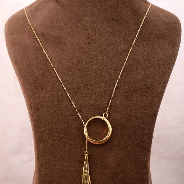 Long Gold Necklace - Etsy