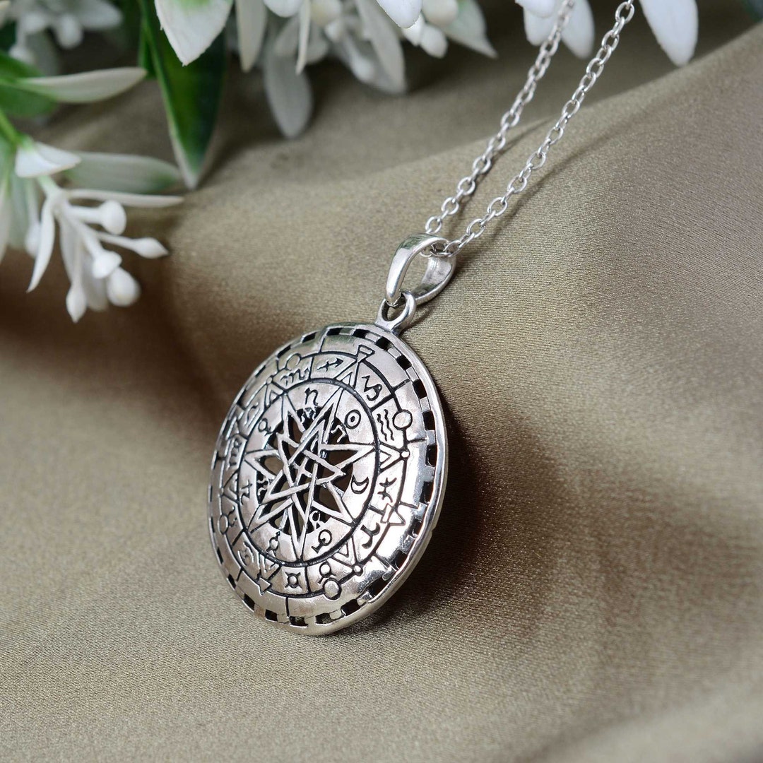Occult Pendant STERLING SILVER 925 Zodiac Signs Planets Astrology ...