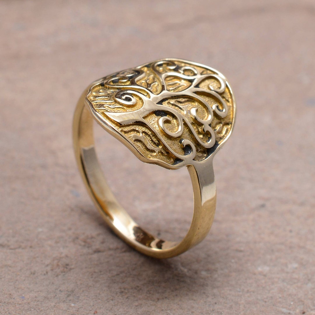 Tree of Life Ring, Engraved Tree Ring,silver Ring, Bridesmaid Gift ...