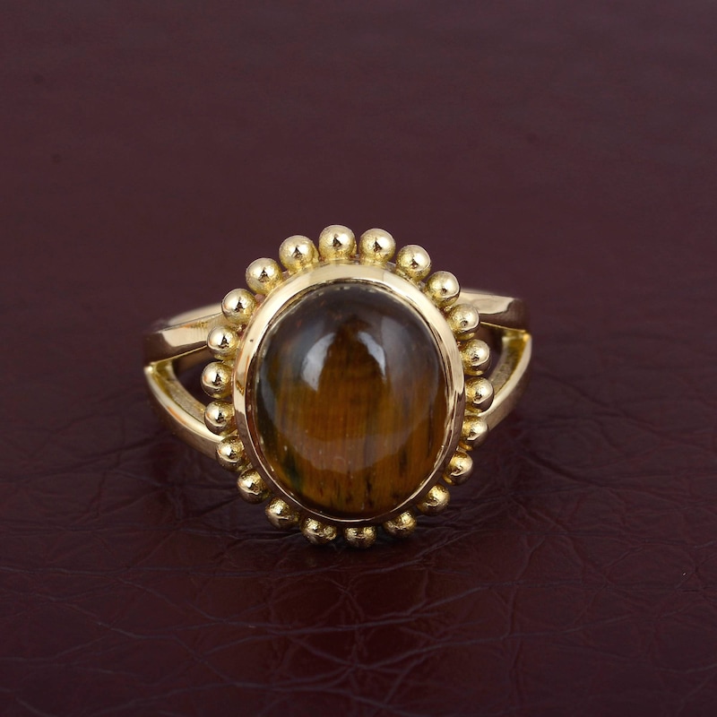 Natural Stone Ring - Etsy