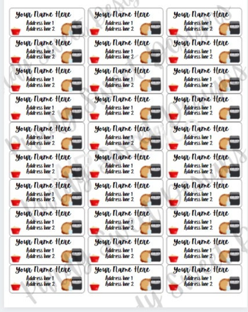 Custom Designed Return Address Labels Personalized PRINTED & SHIPPED - Etsy