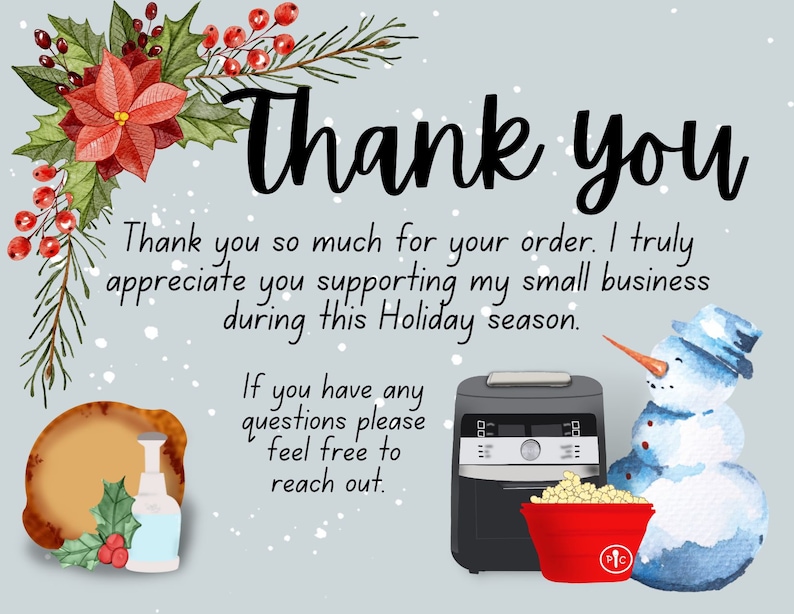 Pampered Chef Thank You for Your Order Post Card. 20 Cards - Etsy Singapore