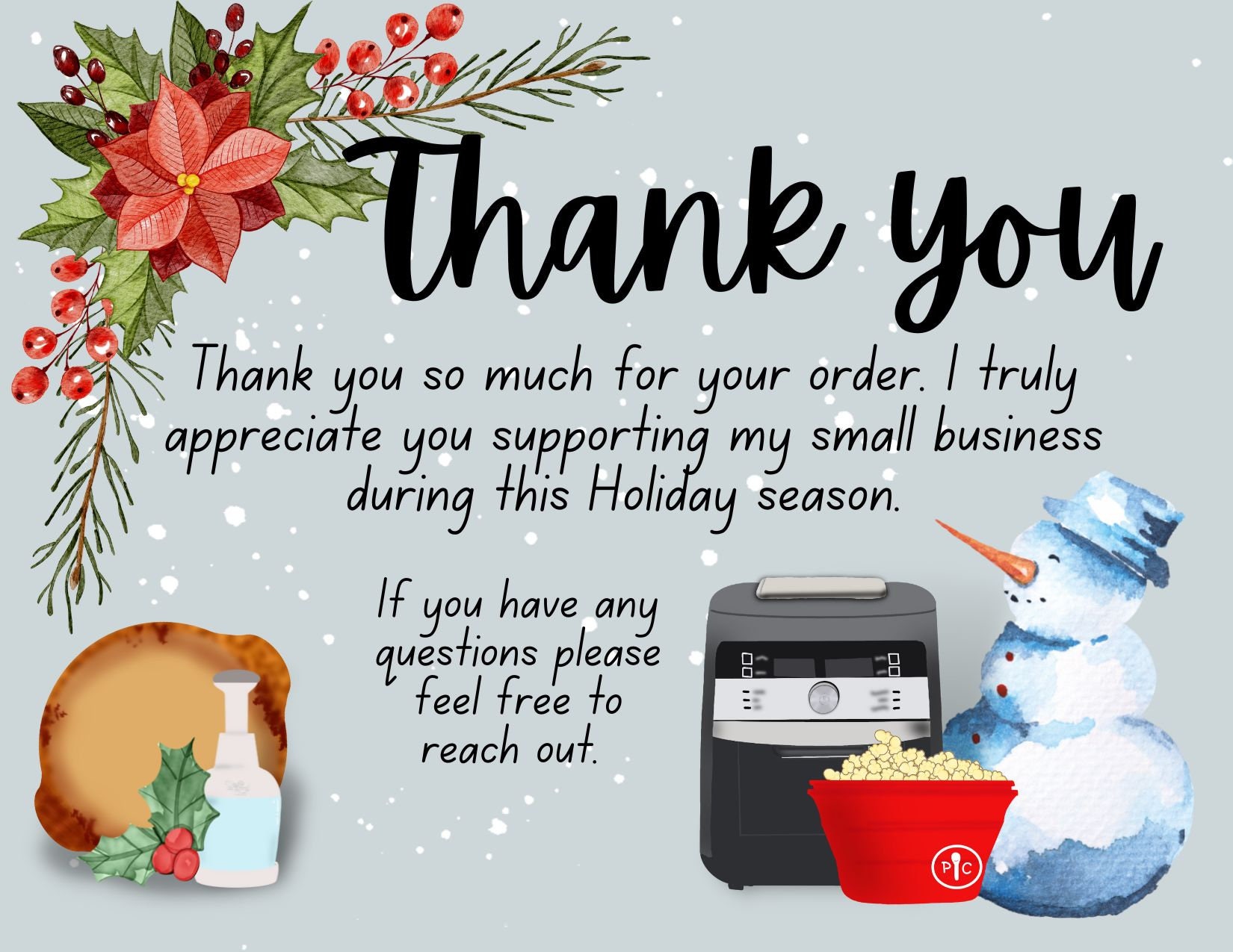 Pampered Chef Thank You for Your Order Post Card. 20 Cards - Etsy Singapore