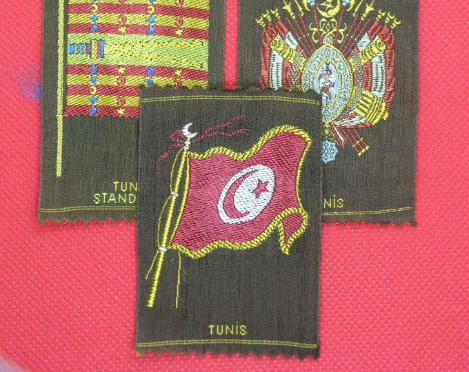 TUNISIA - SILK FLAGS 1930 - National Flag, Standard Flag & Arms ...