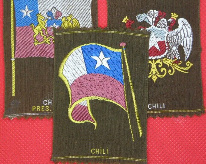 CHILE - SILK FLAGS 1930 - National Flag, Standard Flag & Arms ...