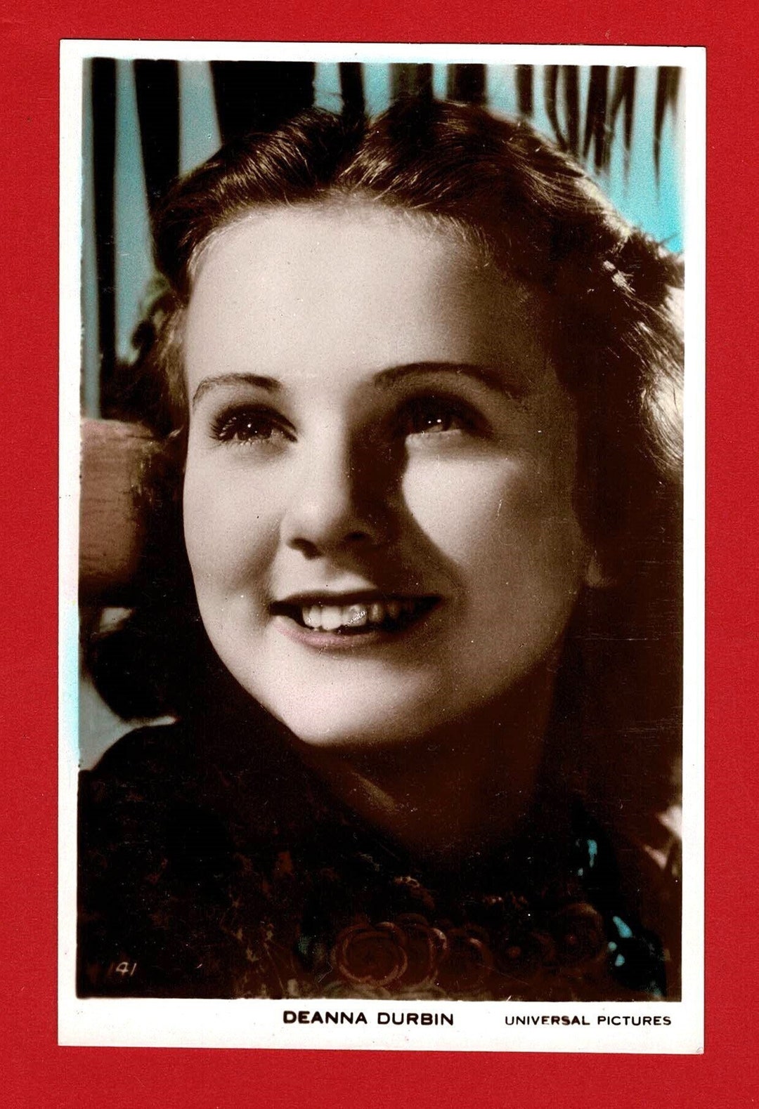 DEANNA DURBIN Film Star POSTCARD - Photographic - Vintage Original ...