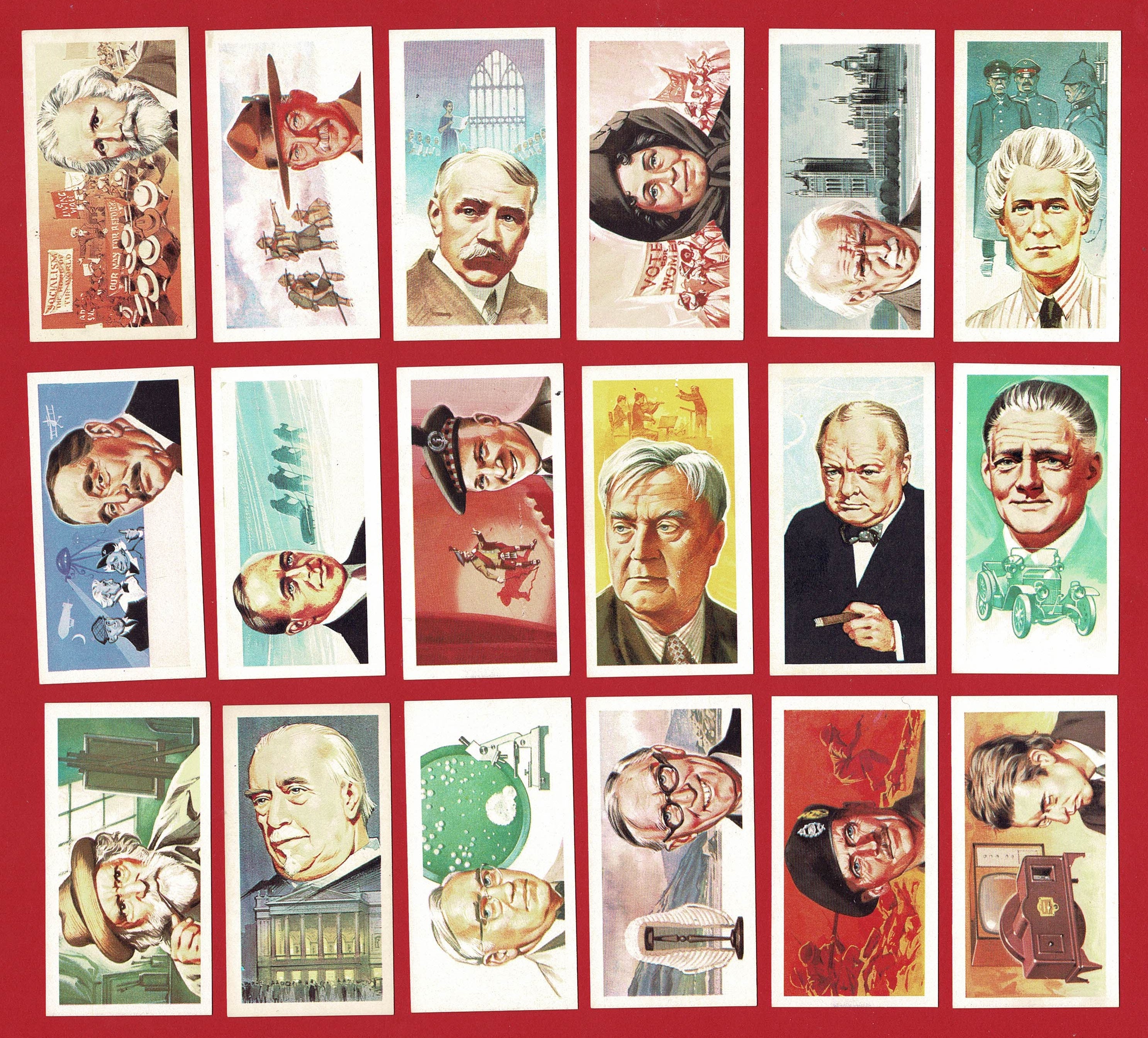 1969 FAMOUS PEOPLE CARDS Original Brooke Bond Tea Trade Card Set ...