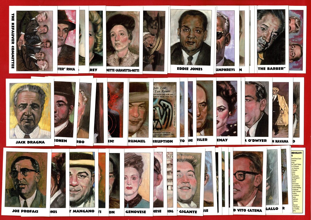 52x TRUE CRIME CARDS - 1992 Original Trading Cards - Series 3 Gangsters ...