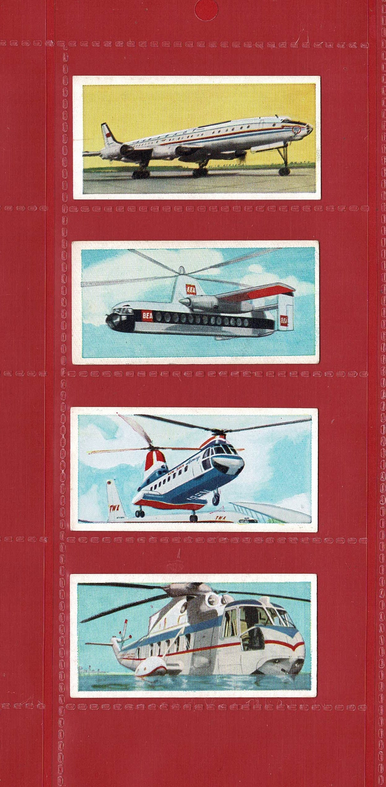 AIRCRAFT CARDS Vintage LYONS Tea Card Set Wings Across The World 1962 ...