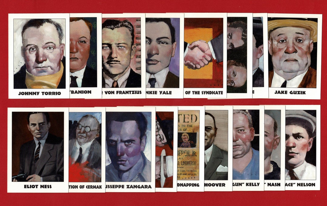 TRUE CRIME CARDS - 1992 Original Trading Cards - Series One Gangsters ...