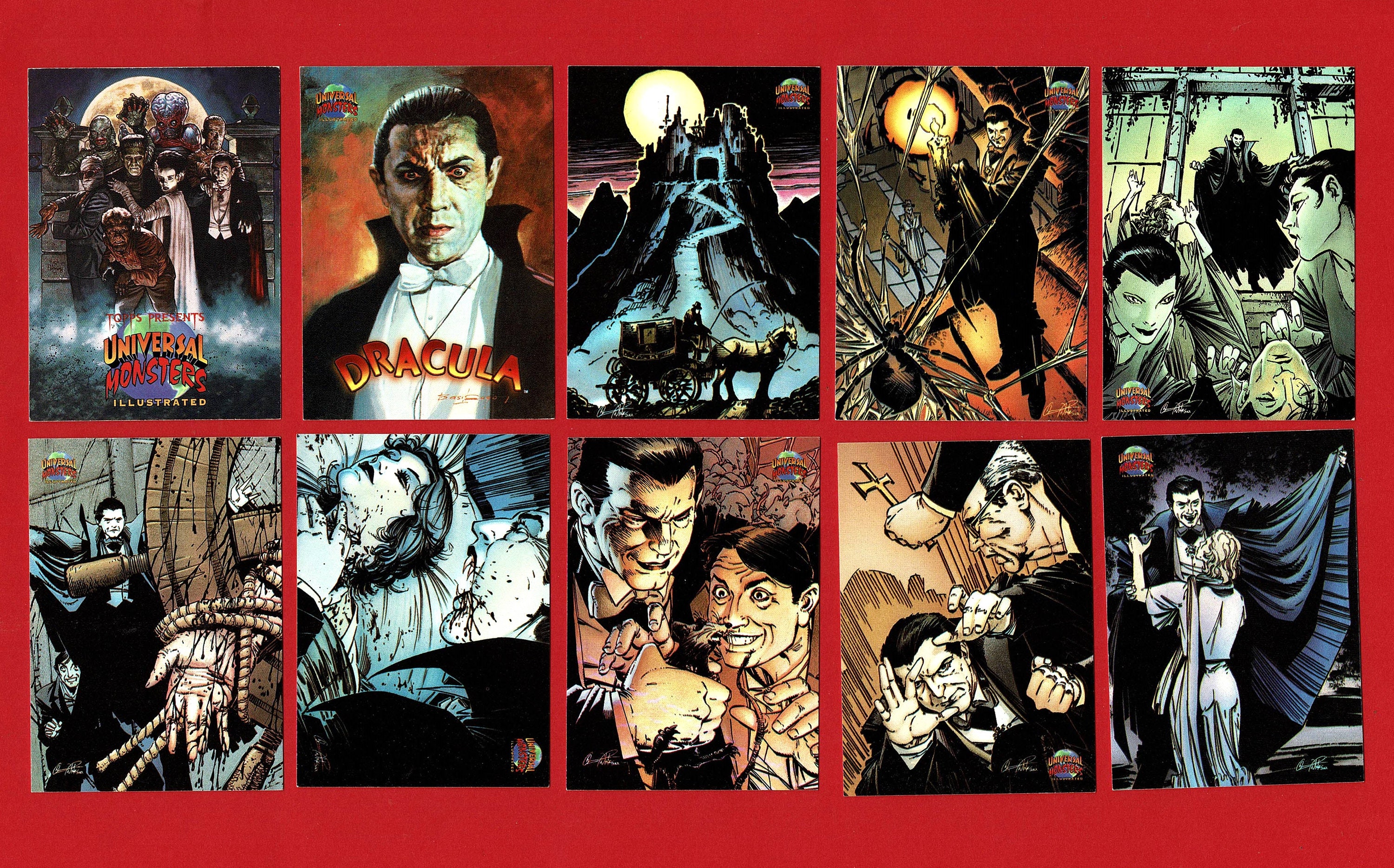 65 X UNIVERSAL MONSTERS Trading Cards Original 1991 Horror Film Cards ...