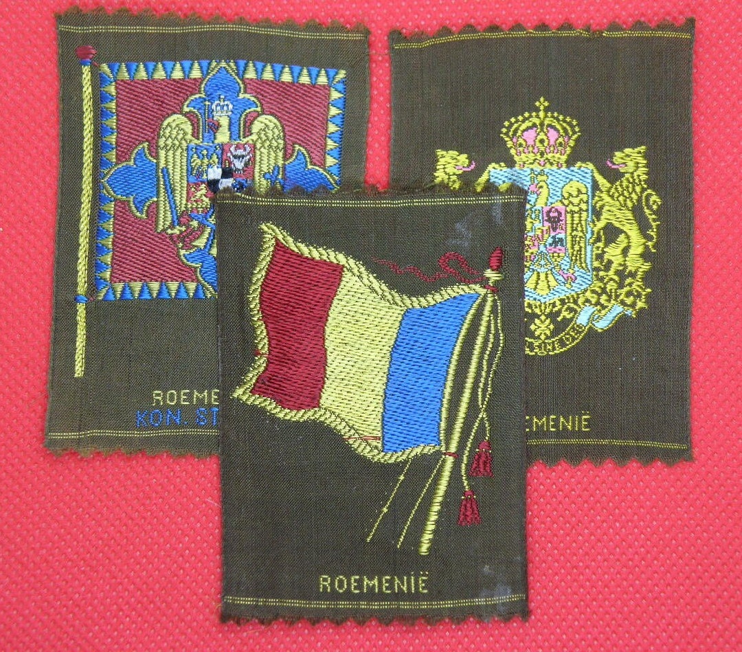 ROMANIA - SILK FLAGS 1930 - National Flag, Standard Flag & Arms ...