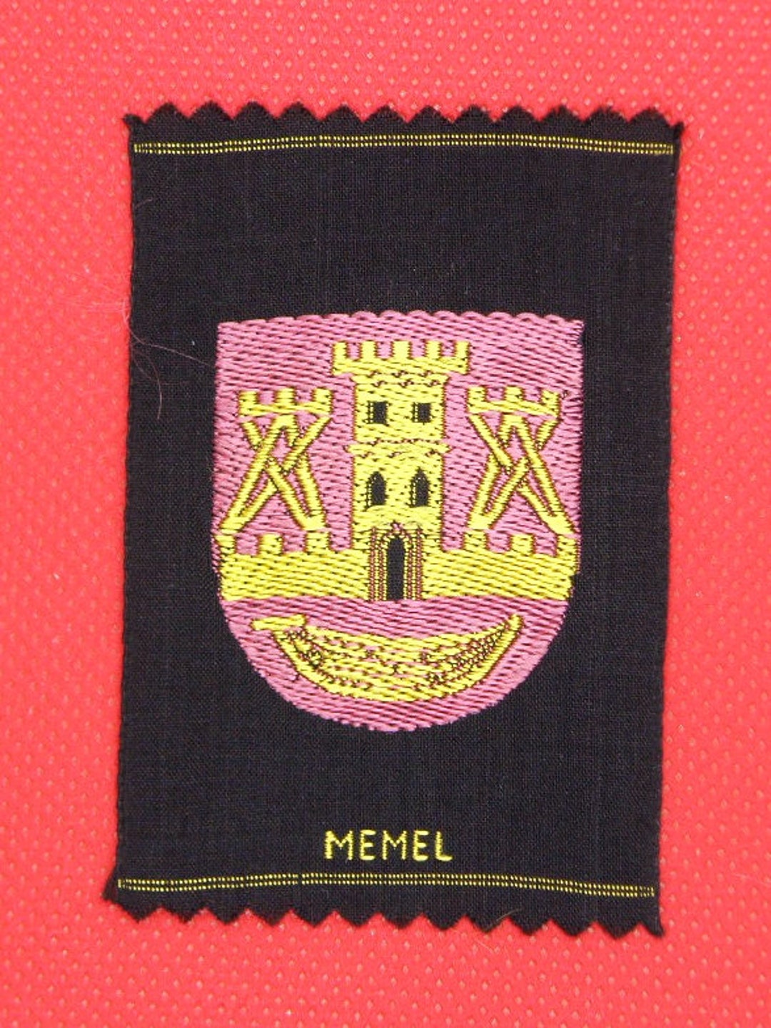 MEMEL Lithuania SILK Cigarette Card 1930 National Arms Turkish ...