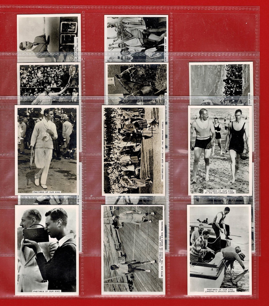 KING GEORGE VI Original 1930's Photographic Cigarette Tobacco Cards ...
