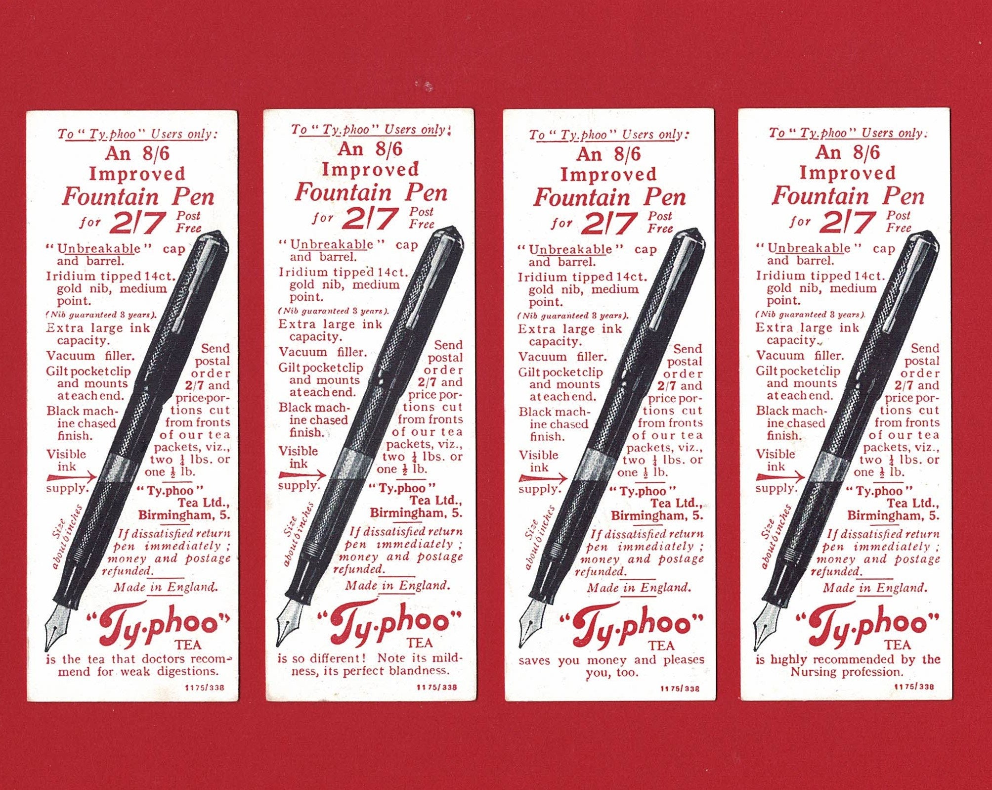 INTERESTING EVENTS in BRITISH History Typhoo Tea Card Set 1930's ...