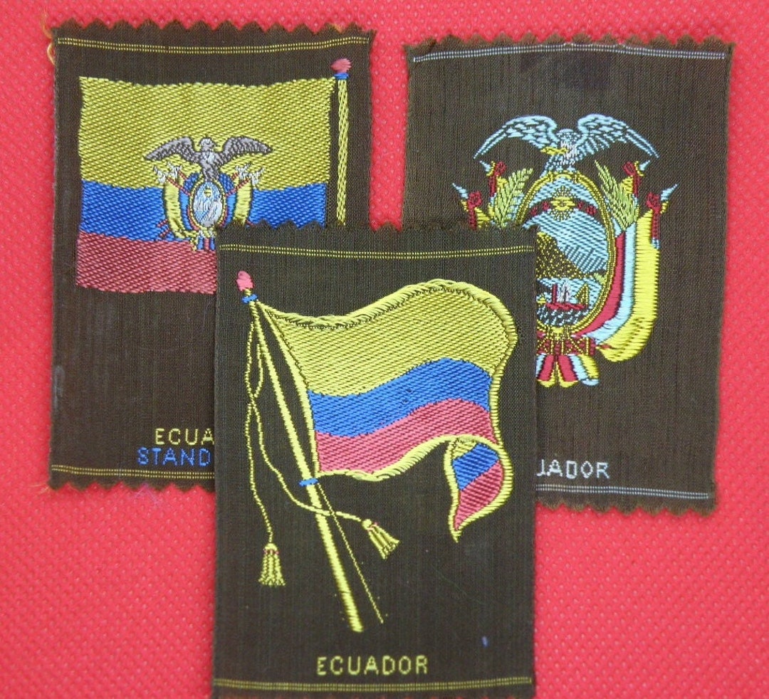 ECUADOR - SILK FLAGS 1930 - National Flag, Standard Flag & Arms ...