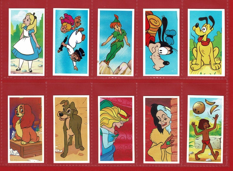 WALT DISNEY CARDS the Magical World of Disney Brooke Bond Tea Card Set ...